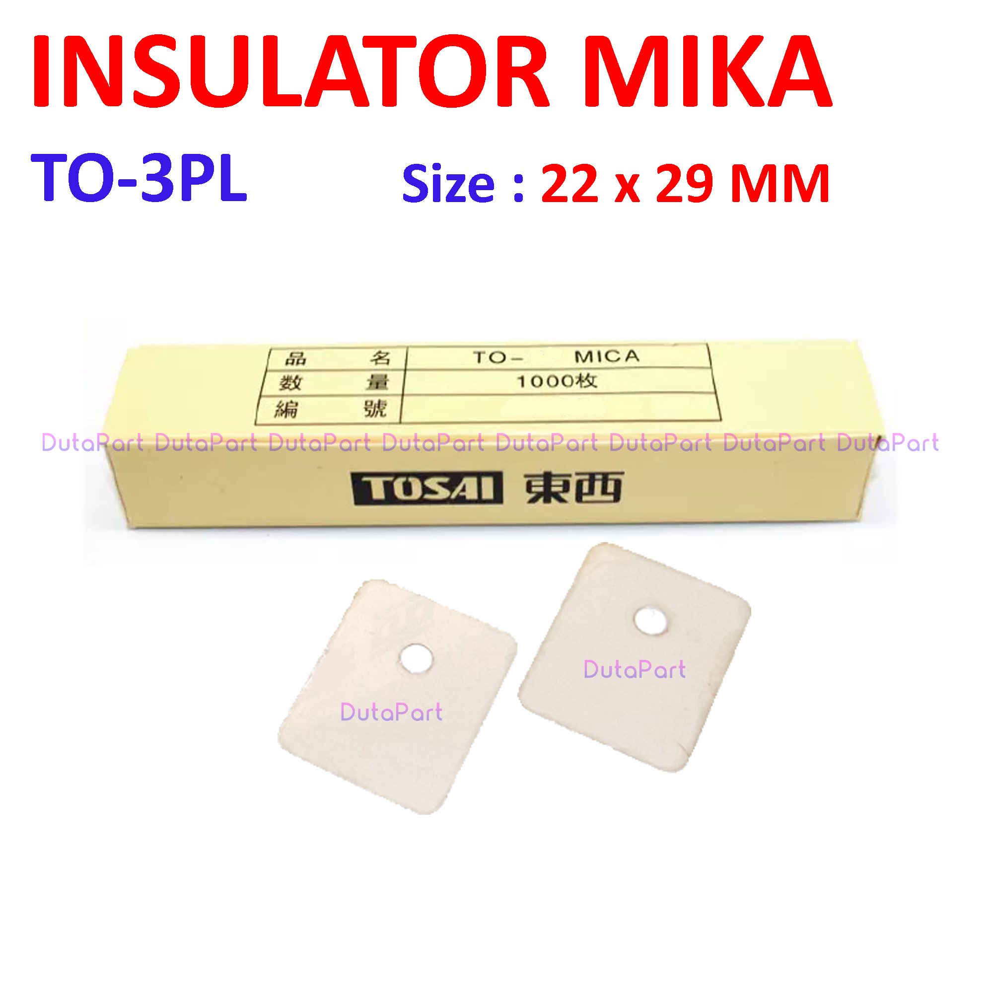 100 PCS Isolator Mika TO-3PL 22x29mm Insulator Mica Transistor Thermal ...