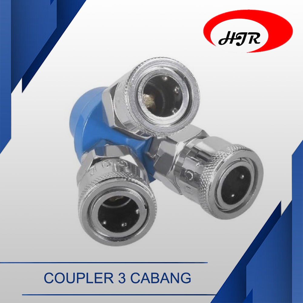 TERLARIS!!! Air Quick Coupler 3 Pass Way Sambungan Selang Angin Coupler ...