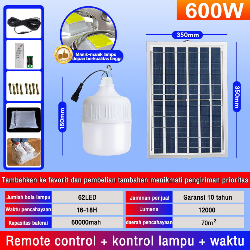 【Garansi 10 tahun 】 Lampu Emergency LED Tahan Lama 12 jam Lampu ...