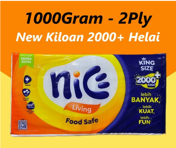 Tisu Wajah Nice Living 2 Ply / 1000 gram / King Size | Lazada Indonesia