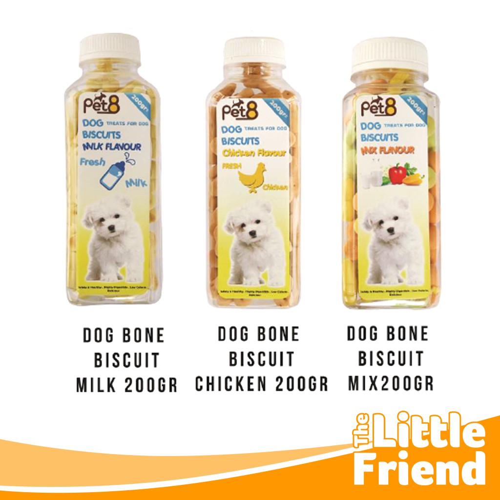 Dog Snack Biskuit Anjing 3 Varian Rasa Milk, Chicken, dan Mix Toples ...