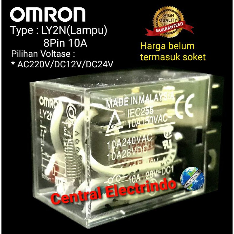 Relay Omron LY2N Lampu 8Pin 10A. | Lazada Indonesia