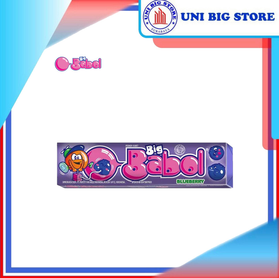 Big Babol Gummy Candy Blueberry 20 gr 1 Stik Permen Karet | Lazada ...