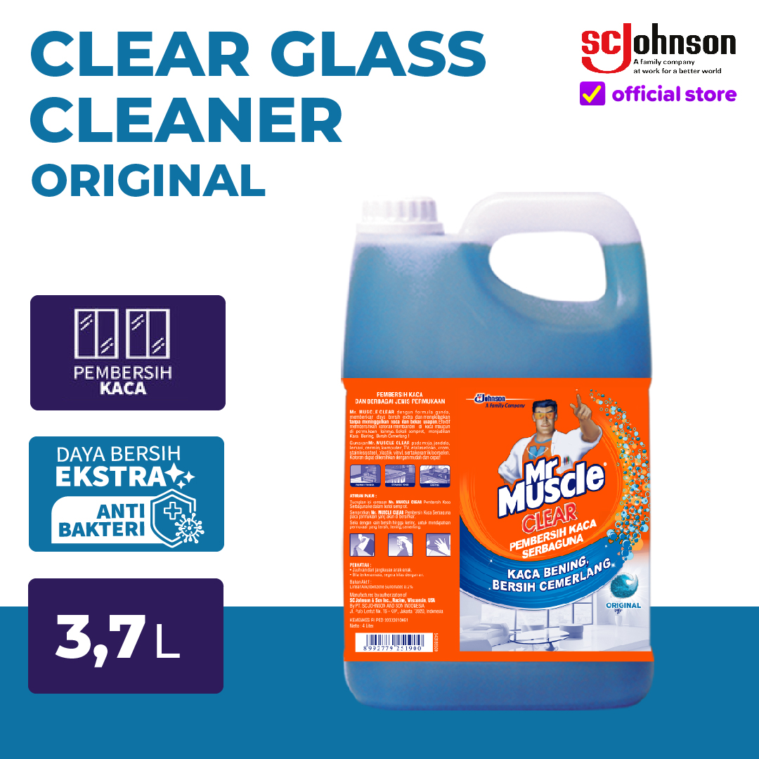 Mr. Muscle Clear Pembersih Kaca Original - 3,7 Liter | Lazada Indonesia