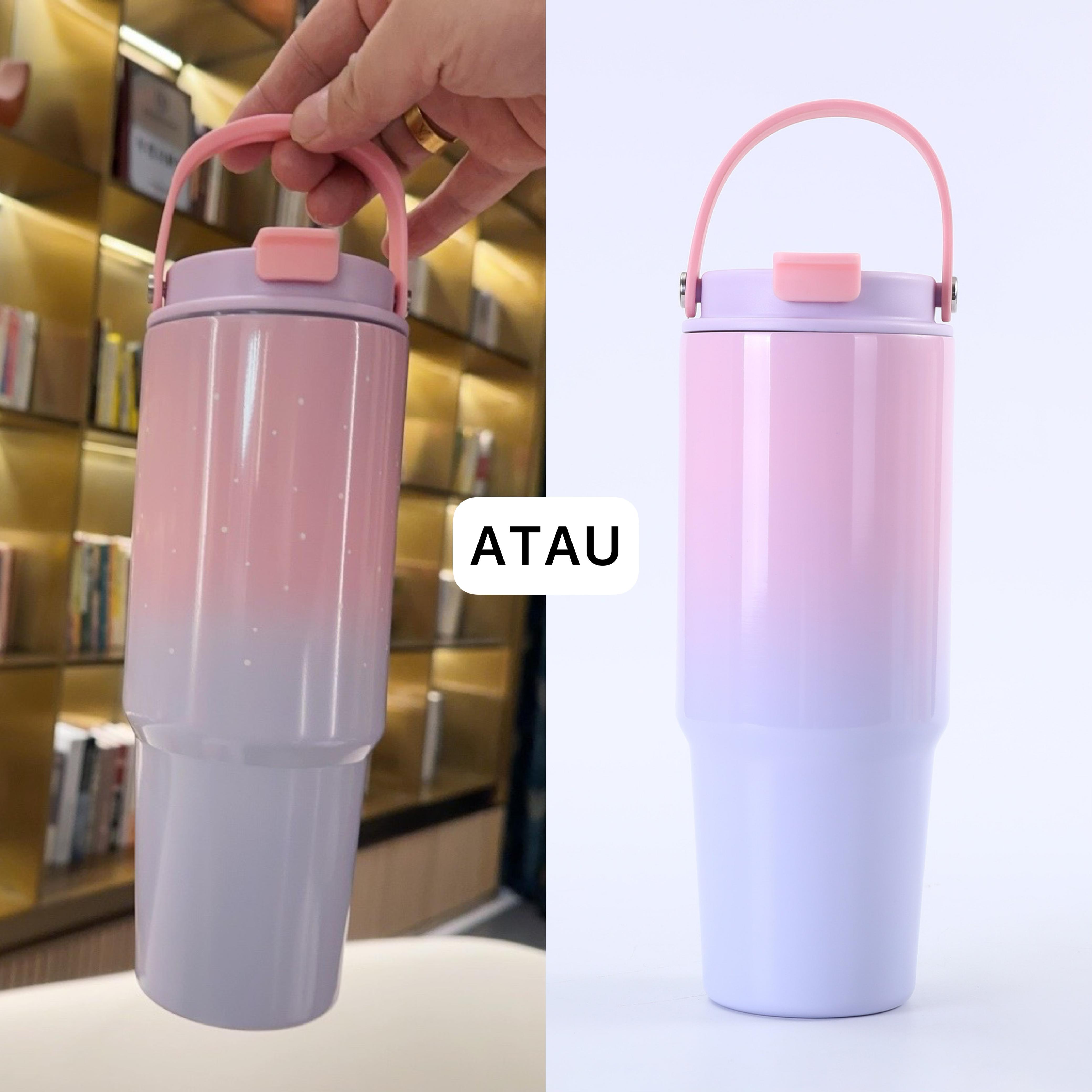 Tumbler Gradasi With Handle 900ml / Tumbler 2 Cara Minum / Tumbler ...