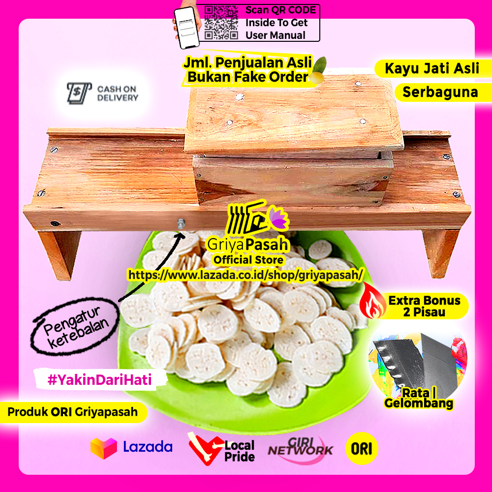 Pengiris pisang jumbo keripik pisang talas singkong kentang cabai ...