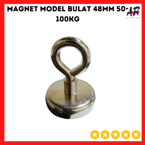 Strong Neodymium Magnet Model Bulat Tenaga Kuat Daya Tarik 48mm 50 ...