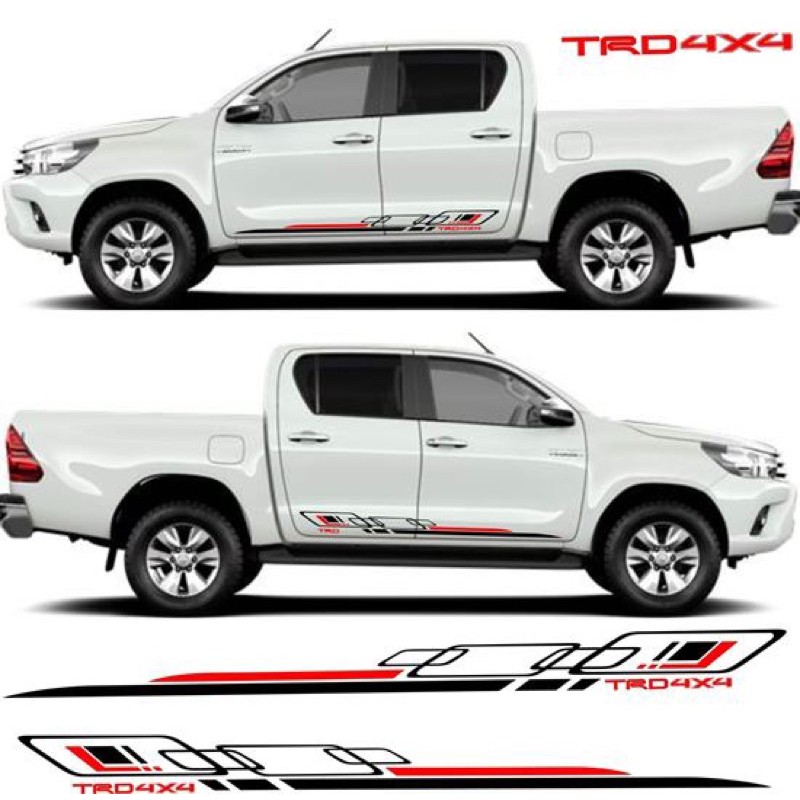Stiker mobil toyota hilux Sticker mobil hilux cutting stiker mobil ...