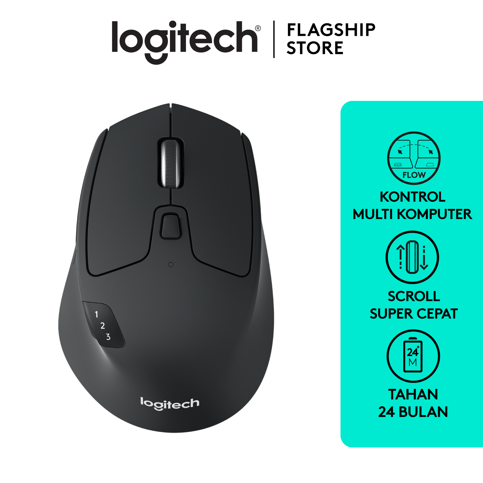 Logitech M720 Triathlon Multi-device Wireless Mouse | Lazada Indonesia