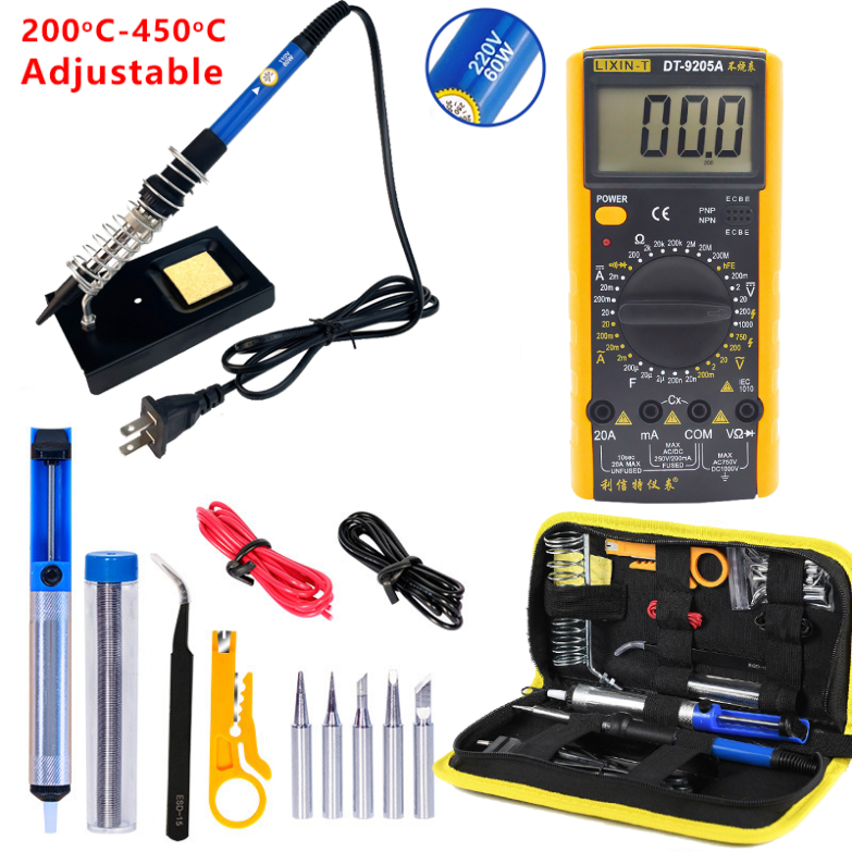SATU SET PAKET LENGKAP SOLDER 60 Watt Digital Electric Soldering Iron ...