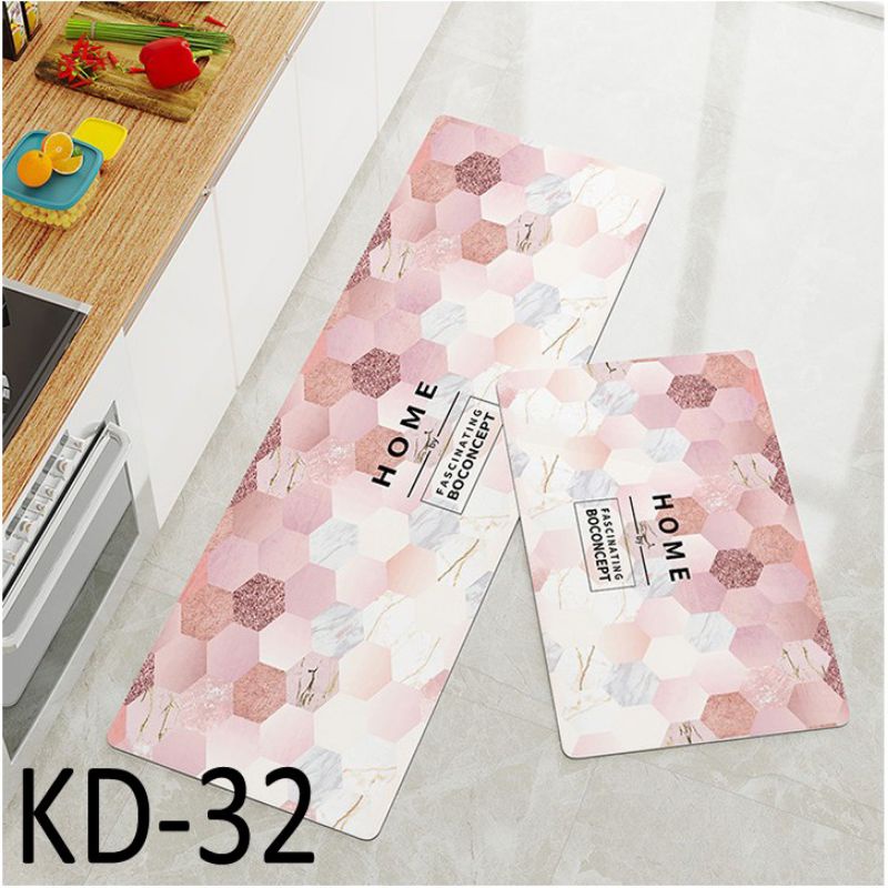 1 Set Keset Dapur Modern Keset Lantai Panjang Kitchen Door Trendy Mat ...