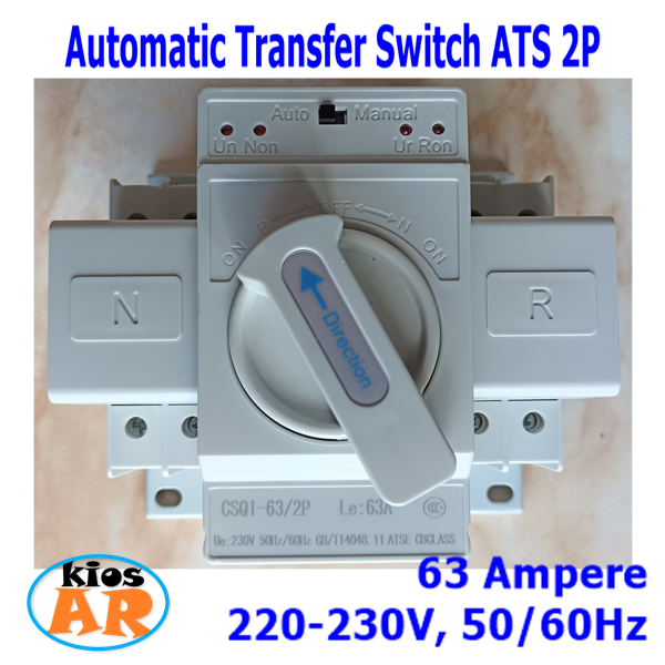 Automatic Transfer Switch ATS 2P 220VAC 63A | Lazada Indonesia