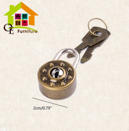 Gembok kunci box 2 cm Grendel kuncian kotak jewelry box aksesoris box ...