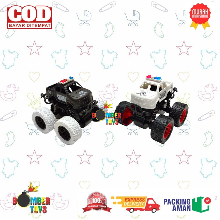 MAINAN ANAK MOBIL GILA 360 ZAP POLISI 4WD COLOR TRUK PER AMBULAN ...