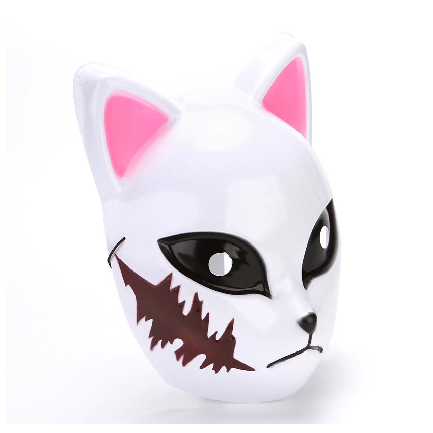 Topeng Kucing Cosplay Anime Masker Kucing Demon Slayer Mask Topeng ...