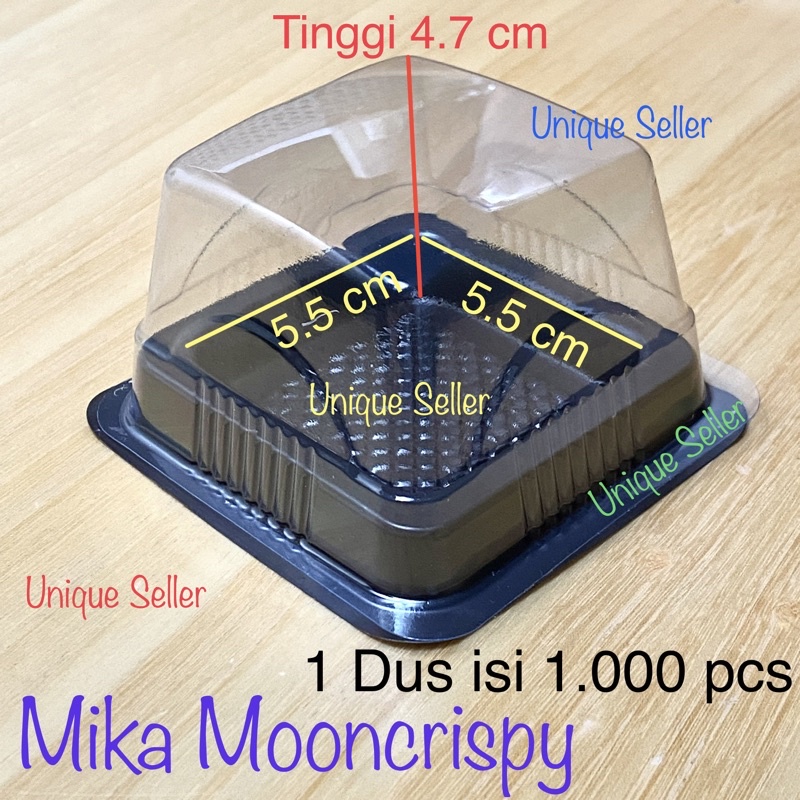 [1 Dus] Mika Kue Moon Cake isi 1.000 pcs / Mika Kue Kotak Kecil 5.5 cm ...