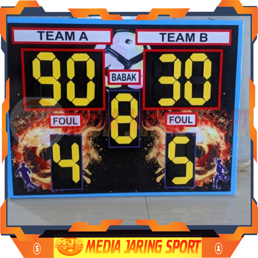 PAPAN SKOR FUTSAL / PAPAN SCORE / SKOR BOARD / SCORE BOARD MANUAL ...