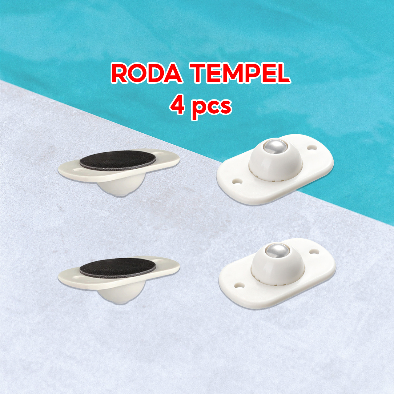 MD-C240 Roda Kecil Tempel Tambahan 4IN1 Roda Tempel Universal Roda ...
