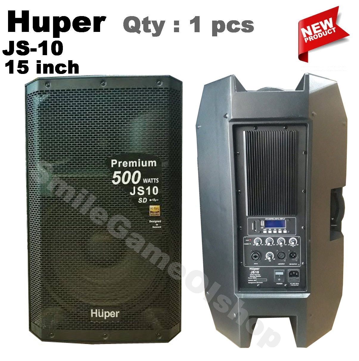 Speaker Aktive HUPER JS-10 ~ 15inch ORIGINAL 500 WATT USB | Lazada ...