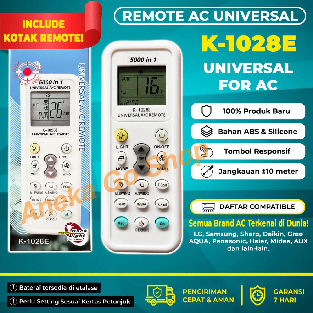 Remote AC UNIVERSAL SEMUA MEREK AC/ multi remote ac, AC remote / remote ...