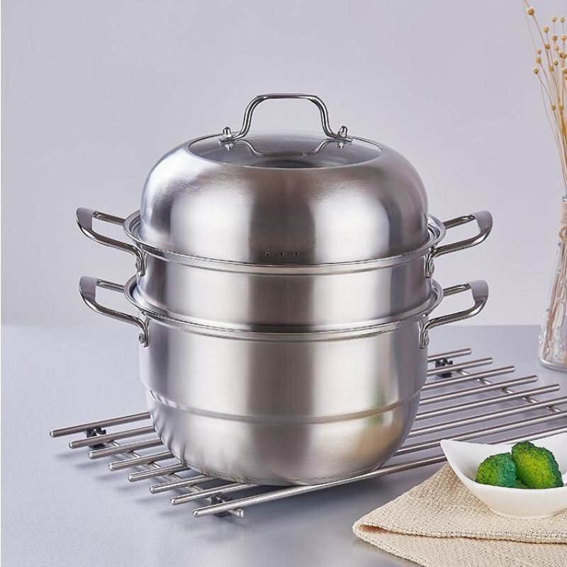 Panci Steamer Stainless 3 susun Panci Kukus Steamer 3 Susun ZG-1 ...