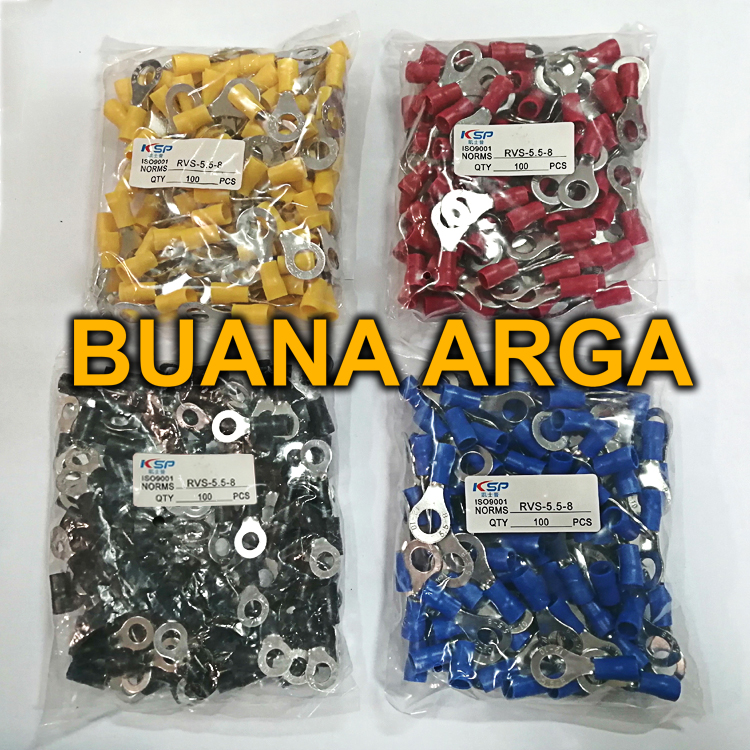 Skun Isolasi Warna Ring O 5.5 RVS RV untuk kabel 4-6mm KSP 100pcs | Lazada Indonesia