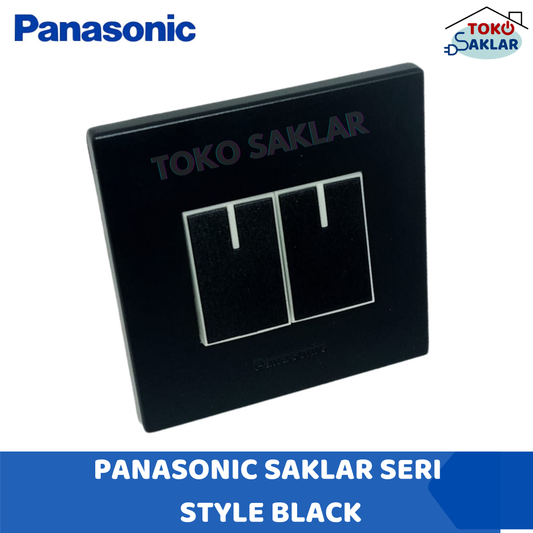 Panasonic Saklar Seri Style Black Tanam Saklar Hitam Minimalis Modern ...
