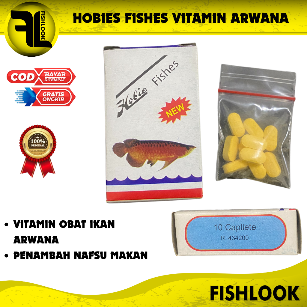 Pil Hobies Arwana Obat Nafsu Makan Ikan Vitamin Pil Hobies Original ...