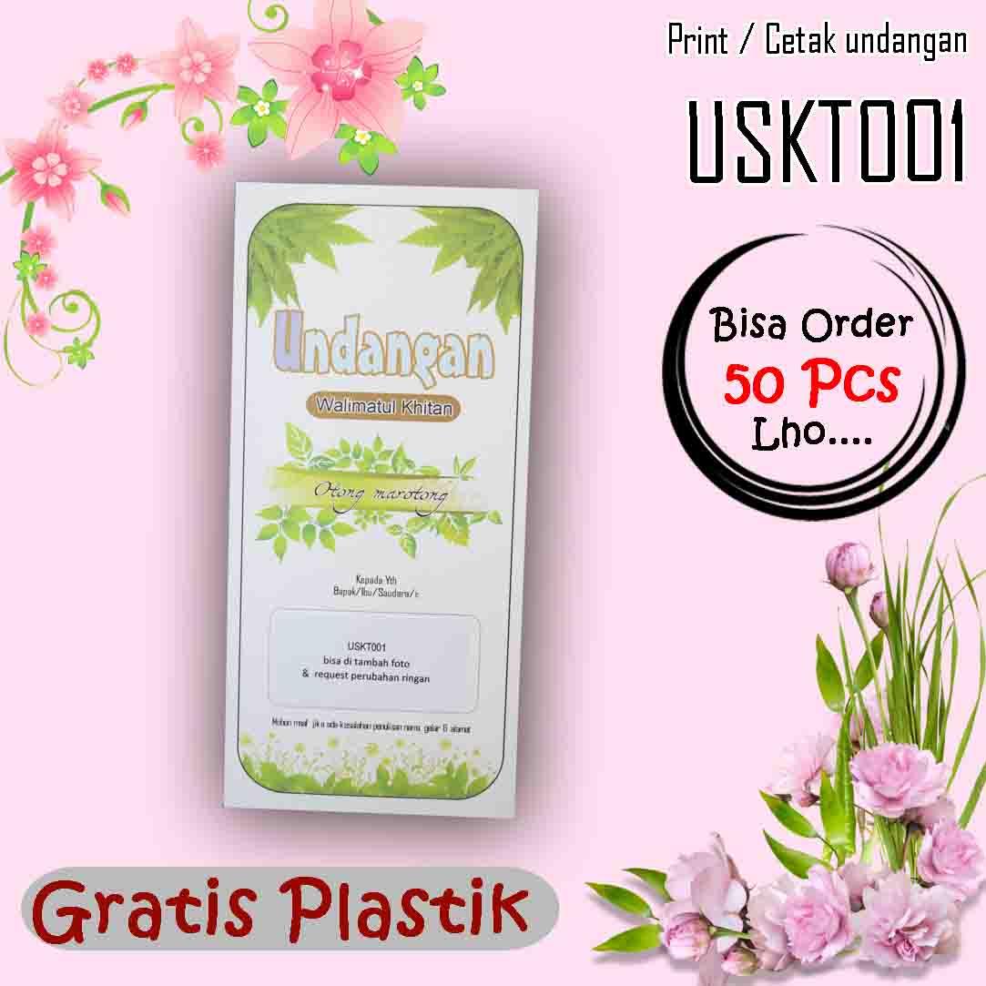 harga per 50 pcs undangan sunat sunatan khitan khitanan | Lazada Indonesia