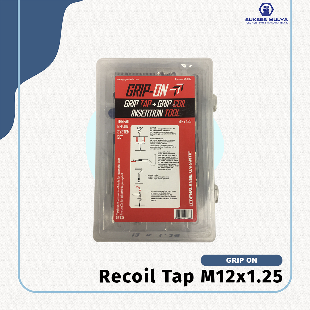 Grip On Tap Recoil Set M12 x 1.25 Tap Baut Rusak Recoil Tap Repair ...