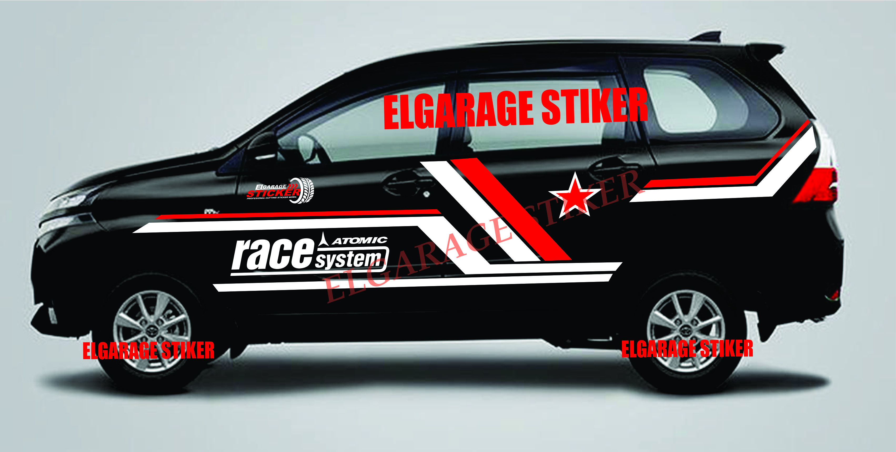 Stiker mobil avanza cutting stiker body samping mobil toyota avanza ...