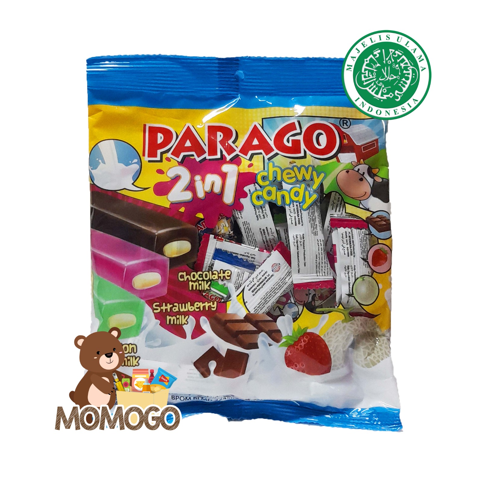 PARAGO 2 IN 1 CHEWY CANDY ASSORTED 120GR | Lazada Indonesia