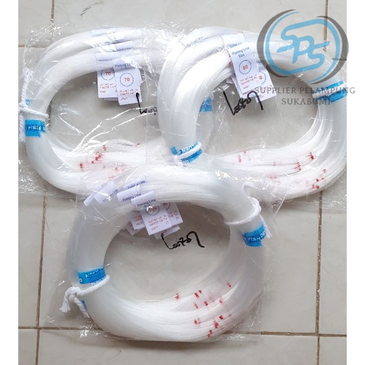 Senar Pancing Jala Bening Golden Fish No. 20 Sampai No. 200 | Lazada ...