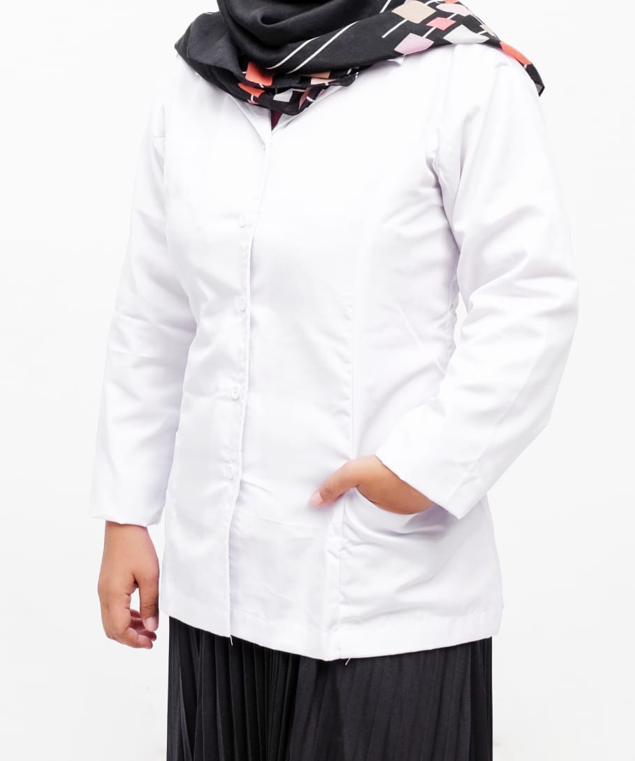 Baju Dinas Putih polos Baju Putih wanita lengan panjang Baju Putih ...