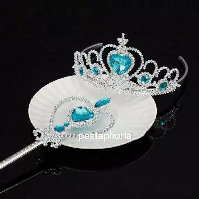 Mahkota Princess / Tiara Anak / Children Crown + Tongkat Peri | Lazada ...
