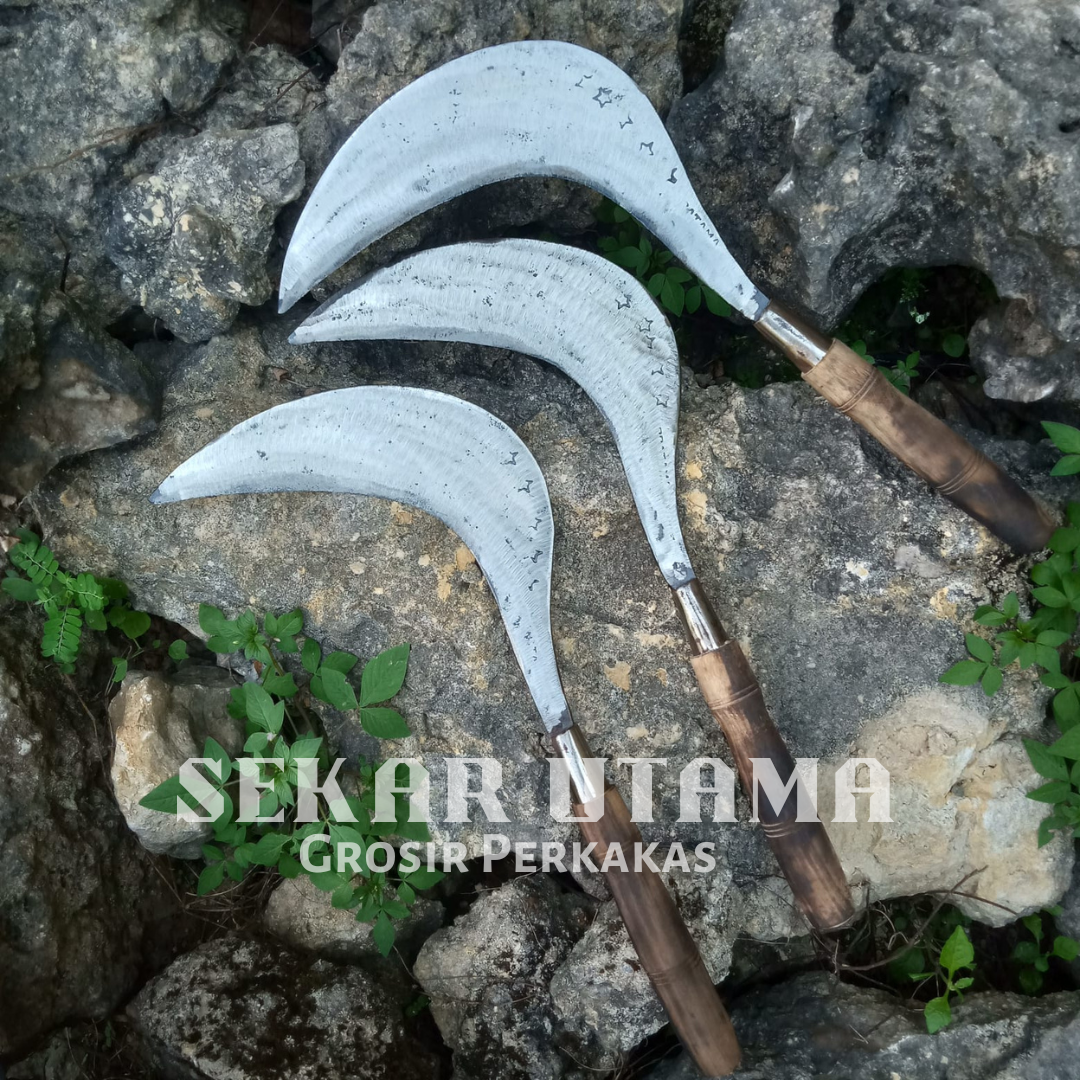 Sabit Jawa Baja Finishing - Arit Pengaritan - Sabit Sawah - Sabit Padi Besar - Sabit Baja Asli ...