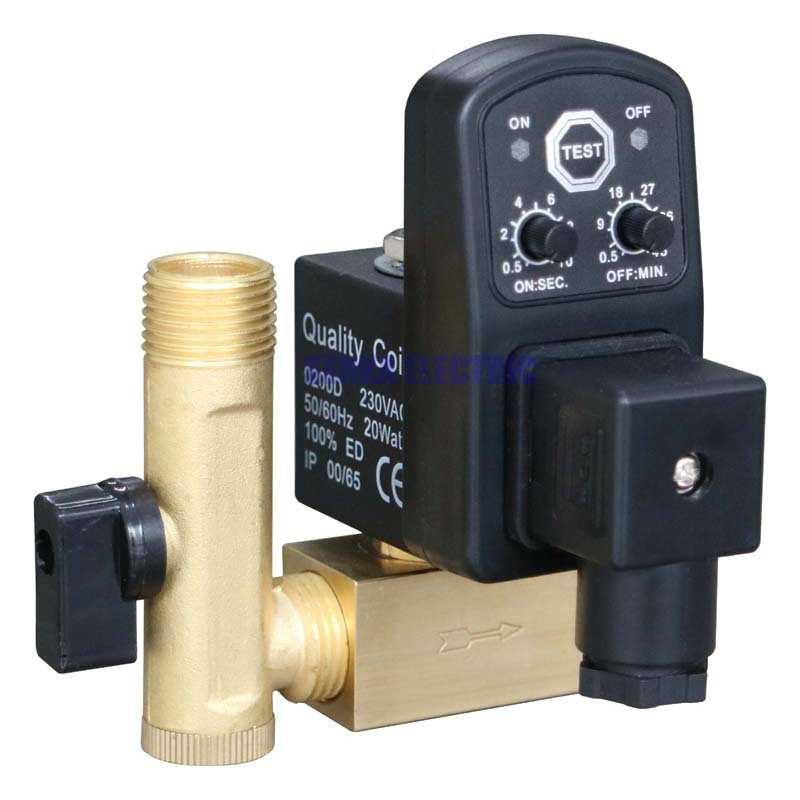 Electric Solenoid Timer Auto Water Valve 1/2 Inch 16Bar 230VAC Split ...