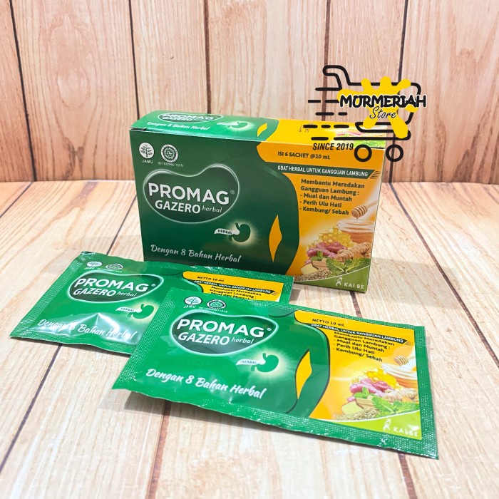 PROMAG GAZERO Herbal Cair perbox-Obat Lambung, Mual & Muntah | Lazada ...