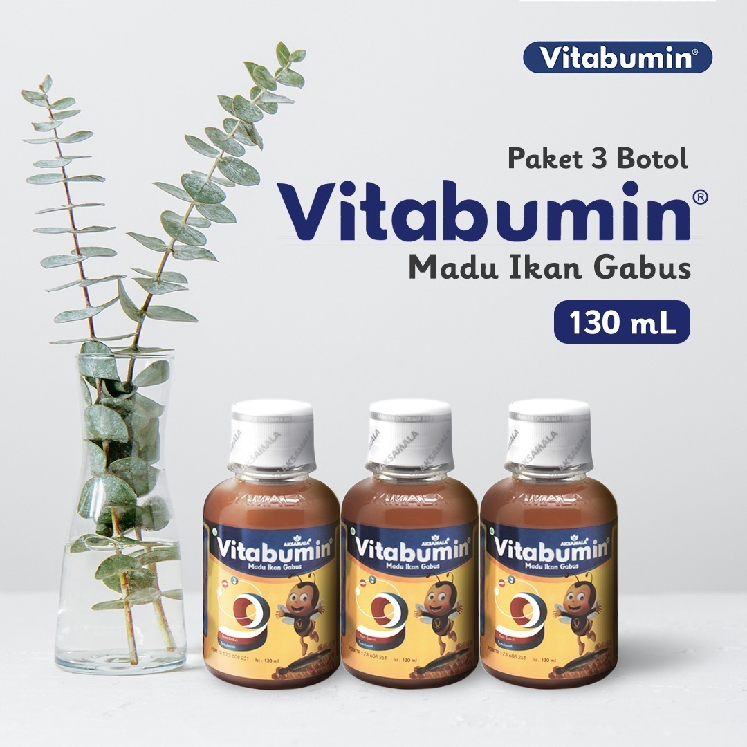 Paket 3 Botol Vitabumin 130 Ml | Lazada Indonesia