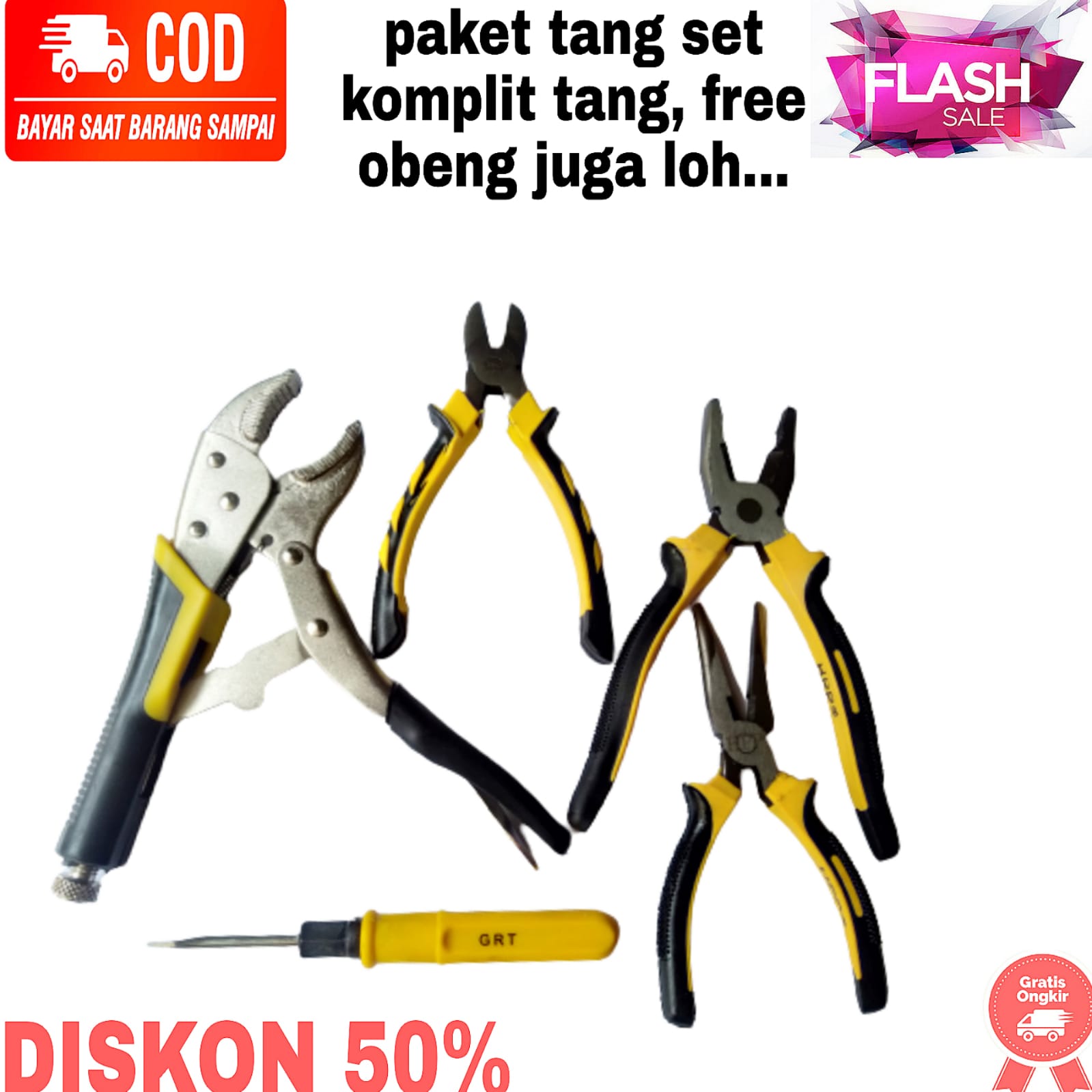 paket tang set coomlpit tang tang buaya tang kombinasi tang cucut ...