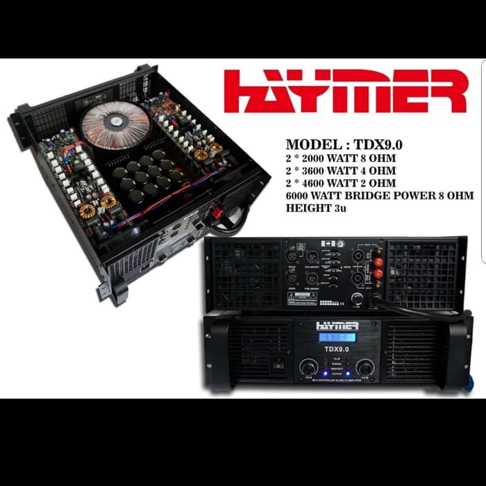 Power Amplifier Haymer Tdx9.0 Class Td Original 2000Watt Ampli Tdx 9.0 ( Bayar Ditempat ...