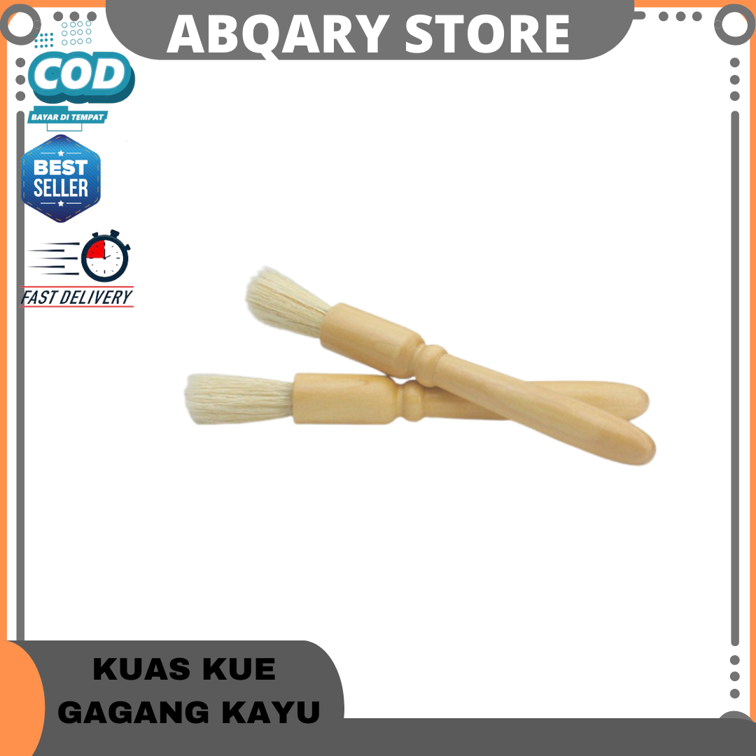 Kuas Kue Gagang Kayu Bulat Panjang / Kuas Kue Panjang | Lazada Indonesia