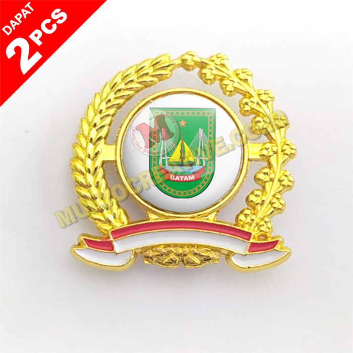 Pin Logo Kota Batam Lencana Pin Bros Kota Batam Wing Bros Logo Daerah ...