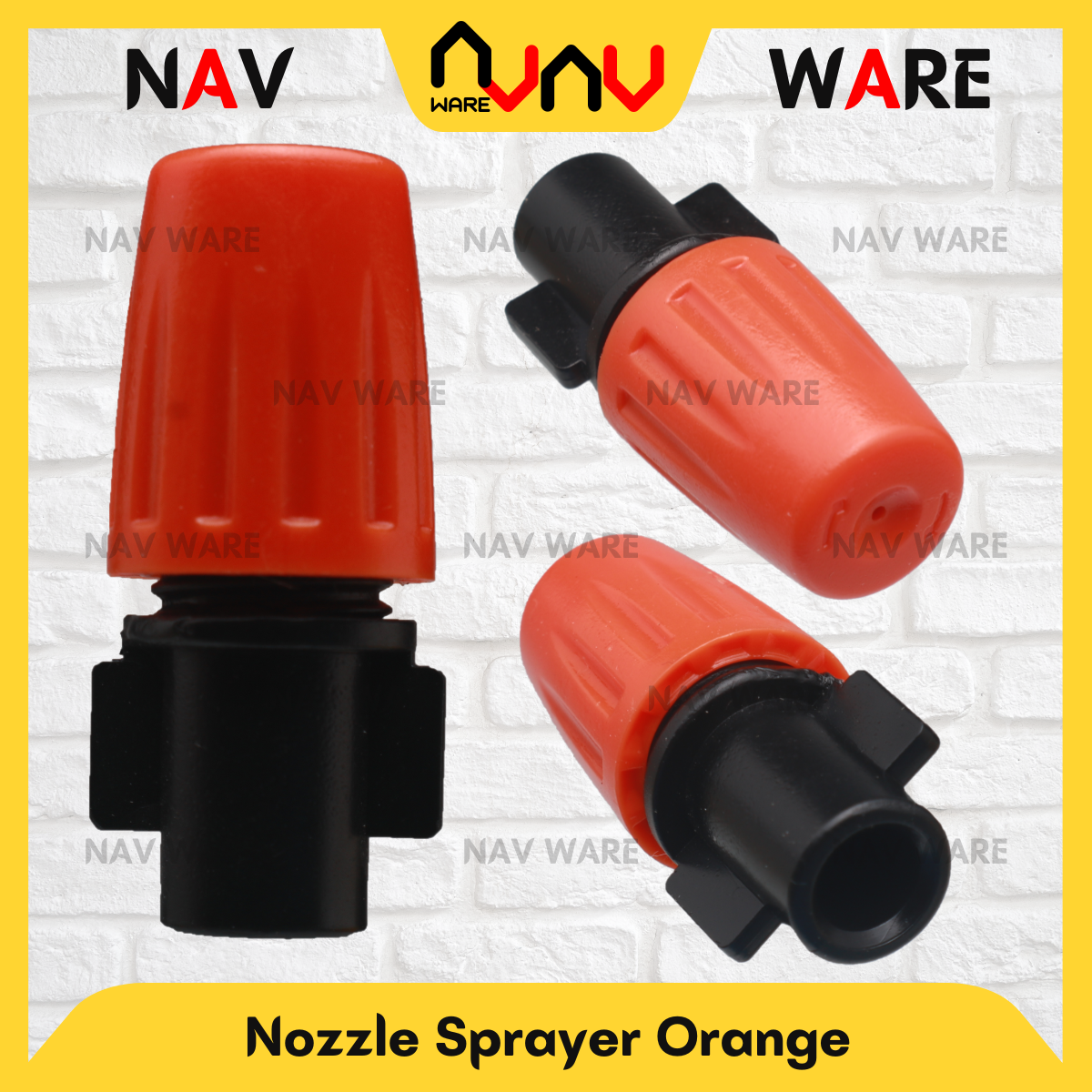 Mist Nozzle Head Sprayer Orange / Spuyer Abu – Abu / Konektor Nepel Tee ...