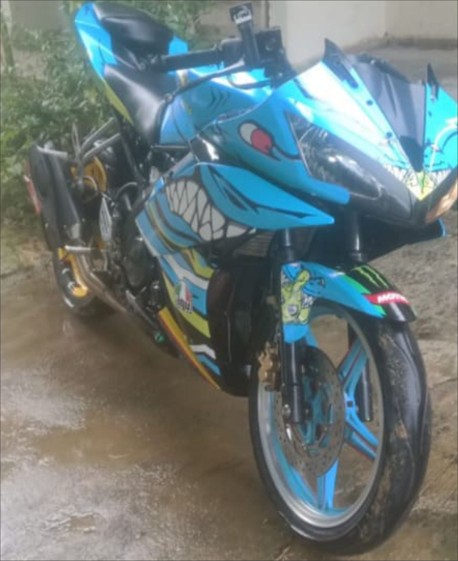 { COD } ⭐⭐⭐⭐⭐ Decal Stiker Yamaha R15 V2 Full Body Shark Hiu. Decal R15 ...