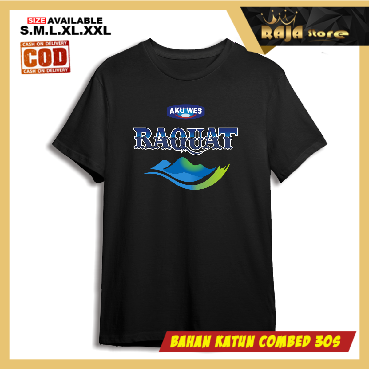 T-shirt Baju Kaos Plesetan AKU WES RAQUAT Kaos Pria Wanita Cotton ... T-shirt Baju Kaos Plesetan AKU WES RAQUAT Kaos Pria Wanita Cotton ...