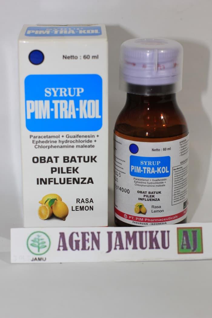 PIM-TRA-KOL PLUS SIRUP OBAT BATUK RASA LEMON 60ML | Lazada Indonesia