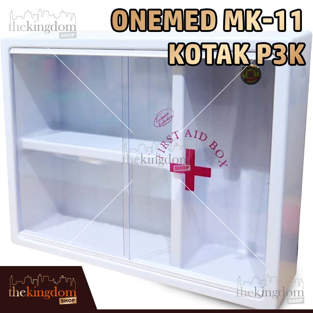 Onemed MK-11 Kotak P3K Tempat Obat First Aid Box Dinding MK11 | Lazada ...