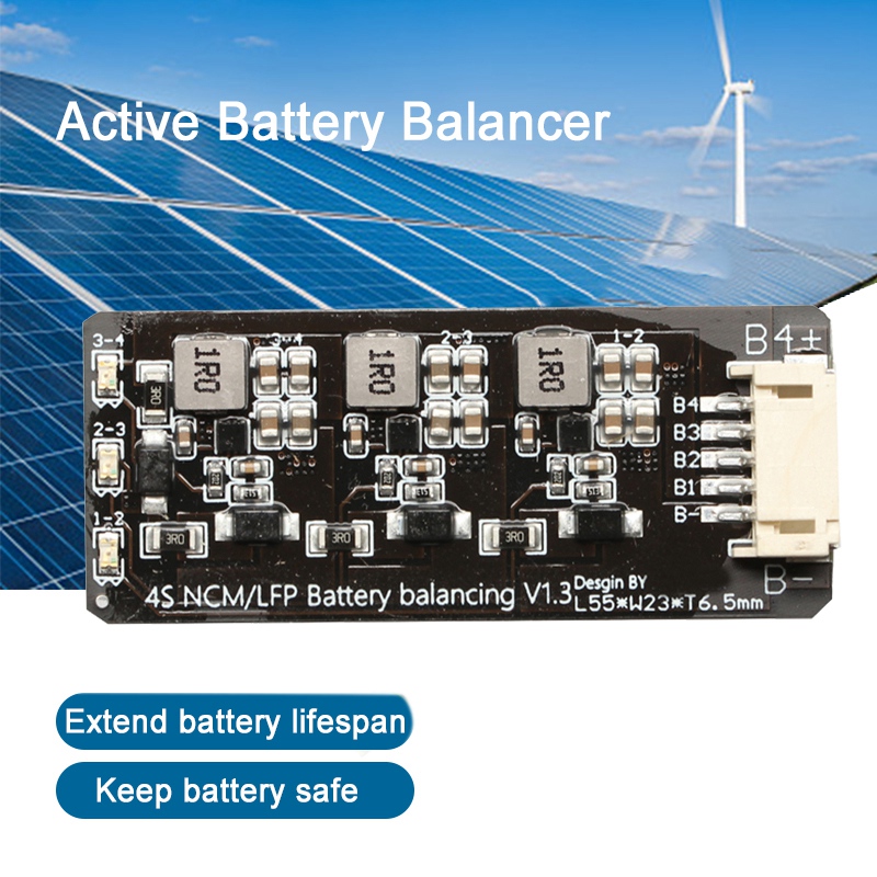 3S-4 Li-Ion Lipo Lifepo4 LFP Battery Active Equalizer Balancer BMS 1.2A Balance Energy Transfer ...