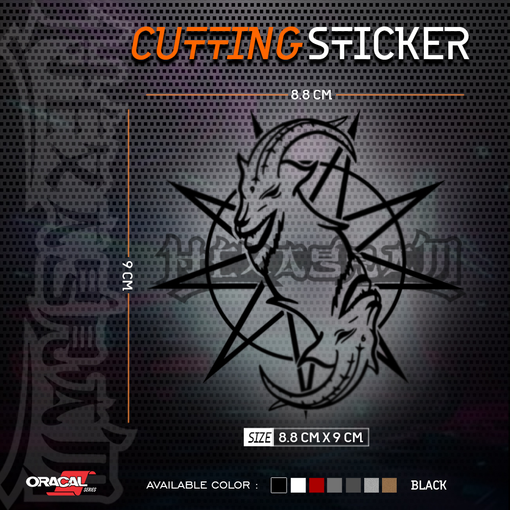 Cutting Sticker Slipknot Goat Star Logo | Stiker Cutting Logo Slipknot ...